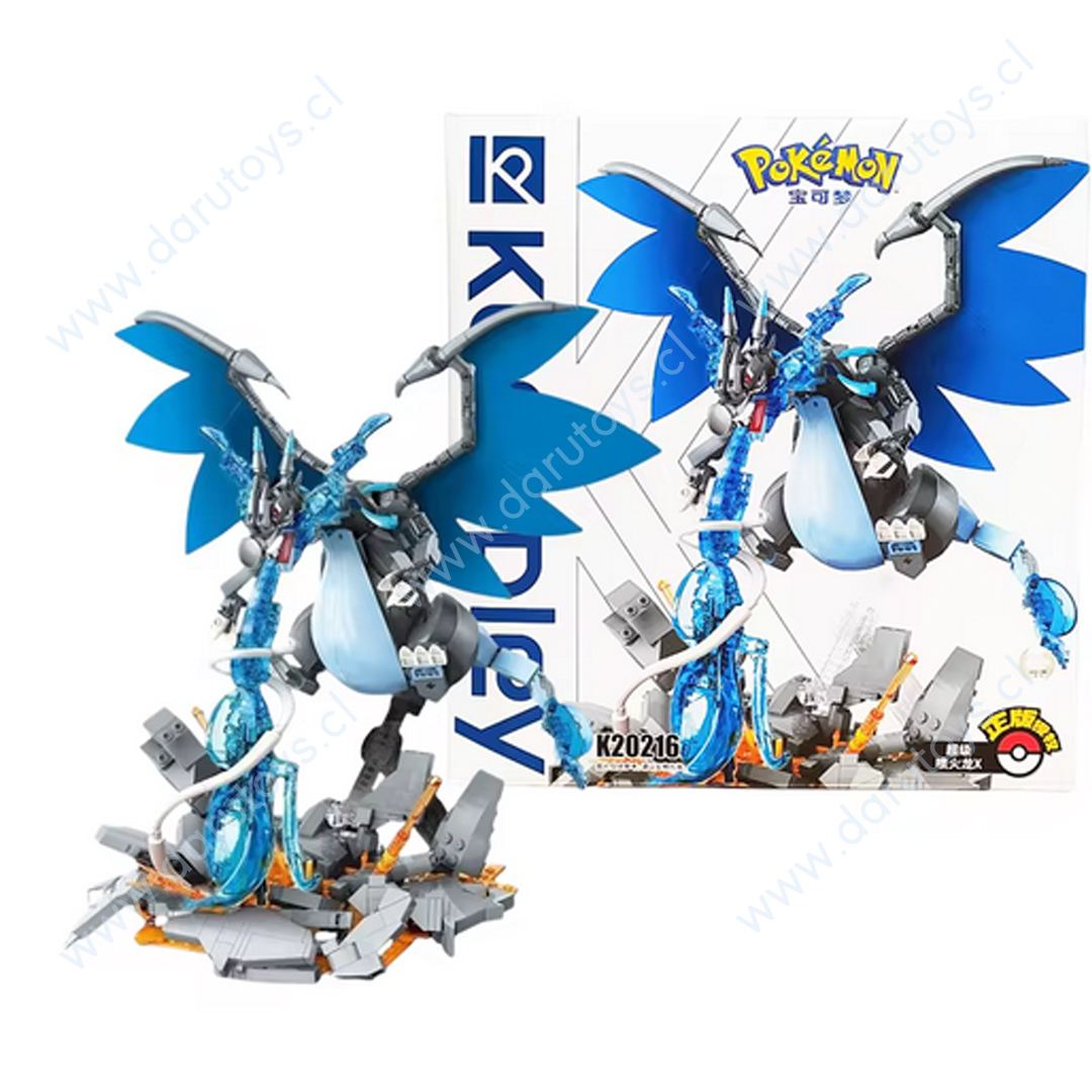Set de Bloques de Construcción Pokémon K20216 Charizard Mega X – Poder ...